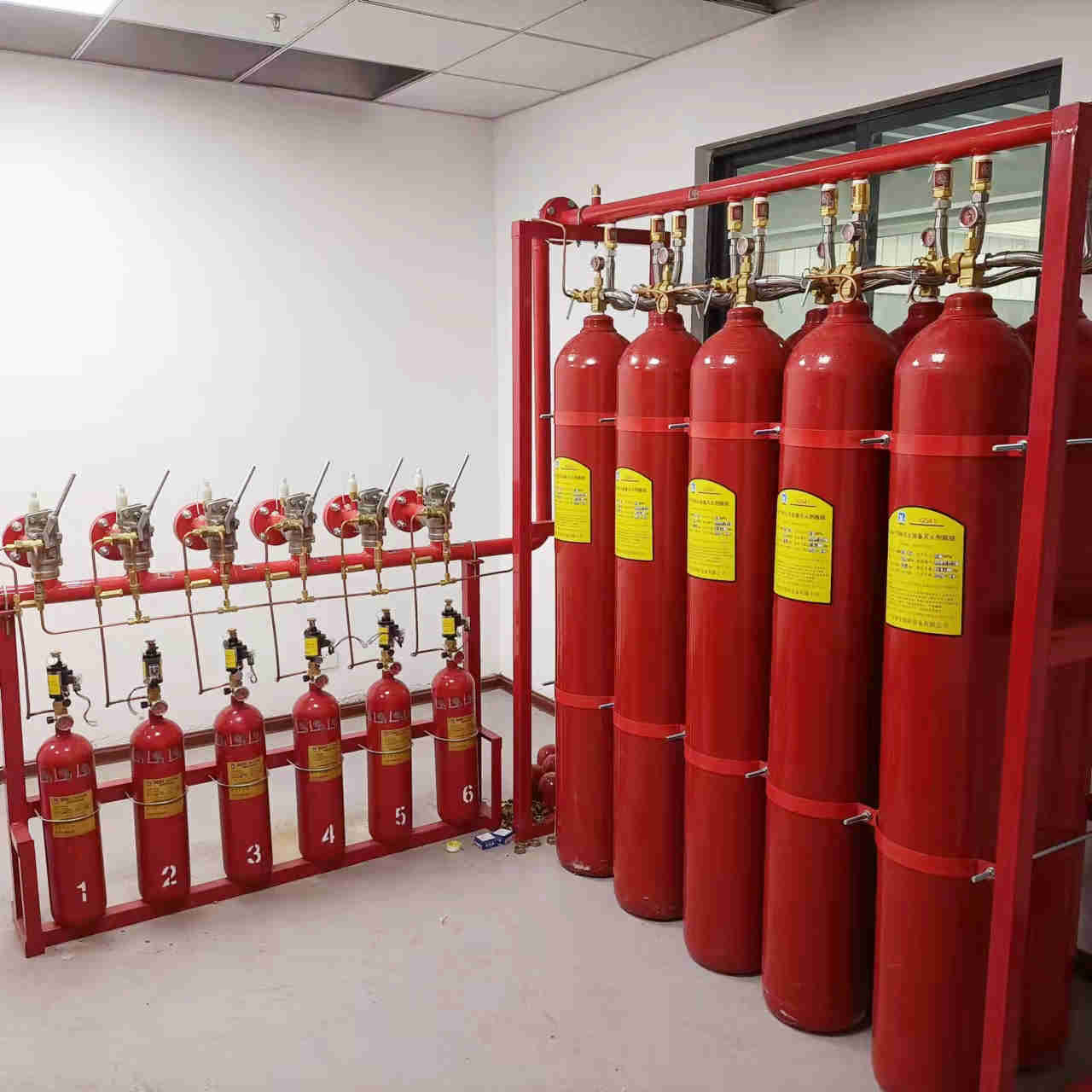 Eficiencia IG Sistema de extinción de incendios de gas inerte 15MPa 20MPa para reducir el riesgo ...