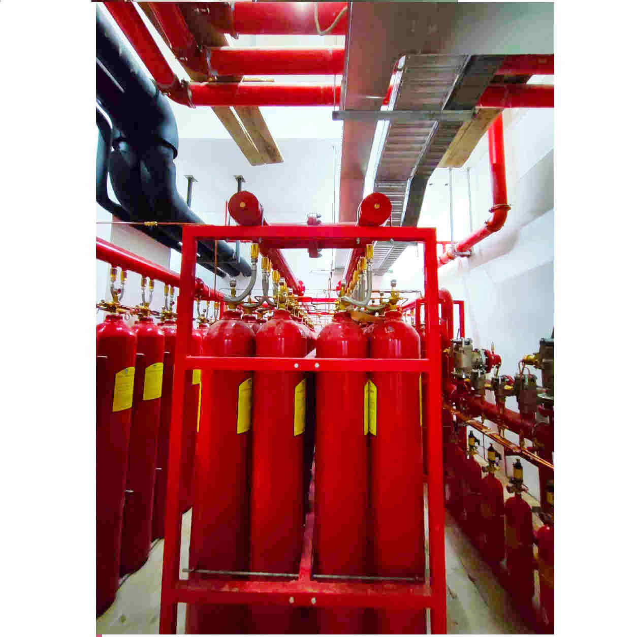 IG 100 Sistema de extinción de incendios con gas inerte de capacidad de 70 L - 90 L Tipo de red ...